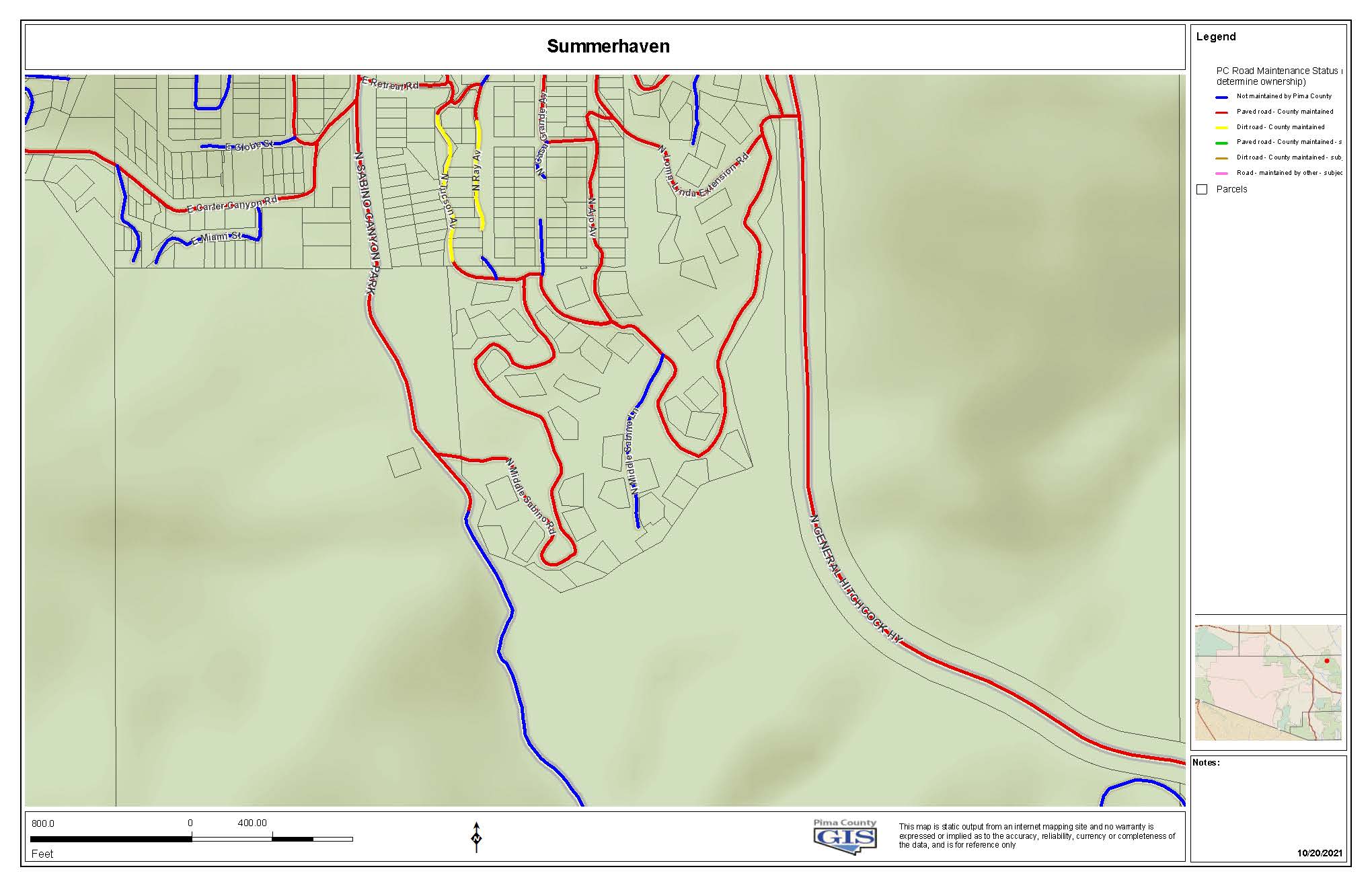 Road Maintenance Maps – Mount Lemmon Home Owners Association